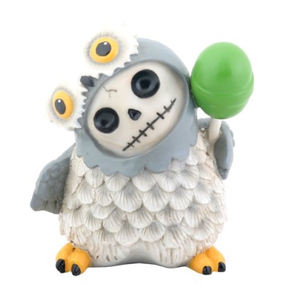 Furry Bones Snowy Hootie Owl Statue